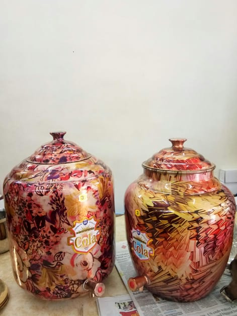 Buy Printed Copper Matkas From The Home Store I LBB, Mumbai