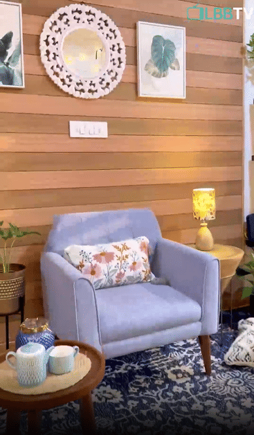 A Fan Of Blue Home Decor? Check Out This Living Room Transition! | LBB